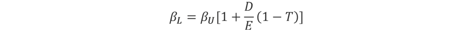 Finding the right formula: de-levering and re-levering the beta in the ...