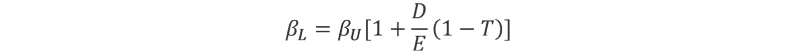 Finding the right formula: de-levering and re-levering the beta in the ...