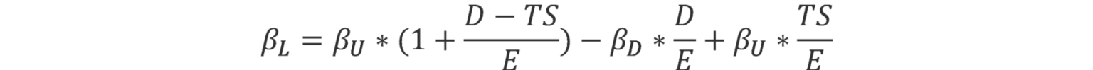 Finding the right formula: de-levering and re-levering the beta in the ...