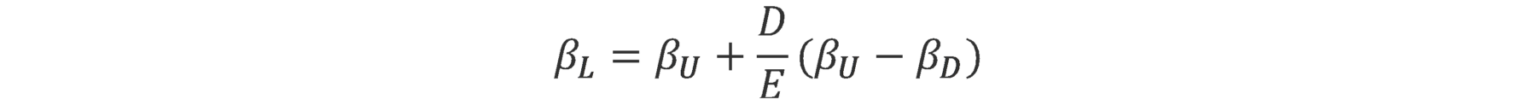 Finding the right formula: de-levering and re-levering the beta in the ...