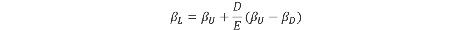 Finding the right formula: de-levering and re-levering the beta in the ...